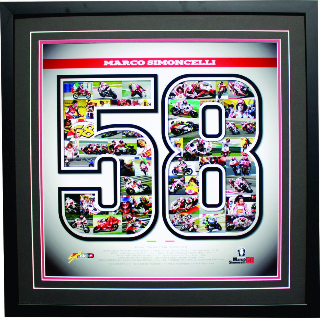 Marco Simoncelli Unsigned Tribute Poster - Autographed Collectables