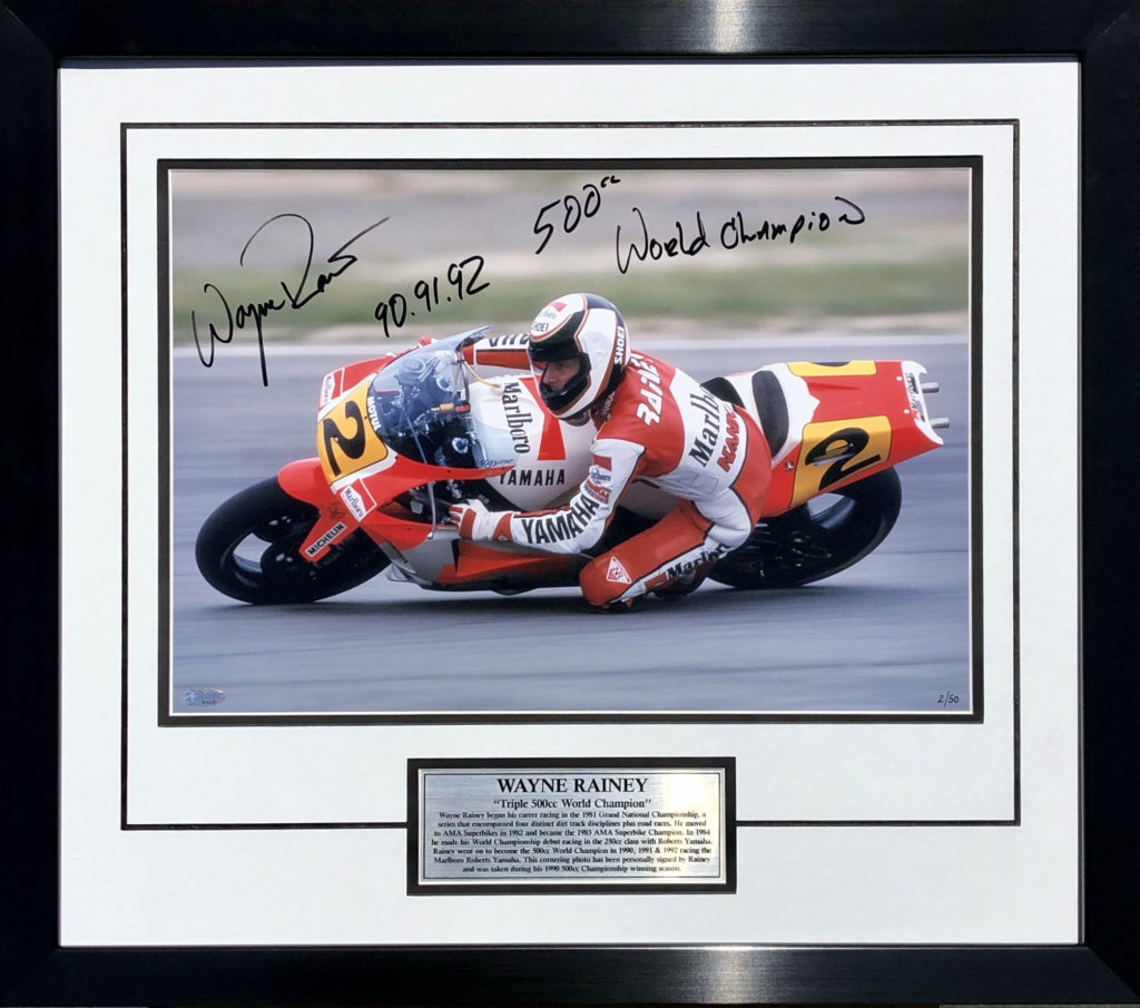 Wayne Rainey 90, 91 & 92 World Champion - Autographed Collectables