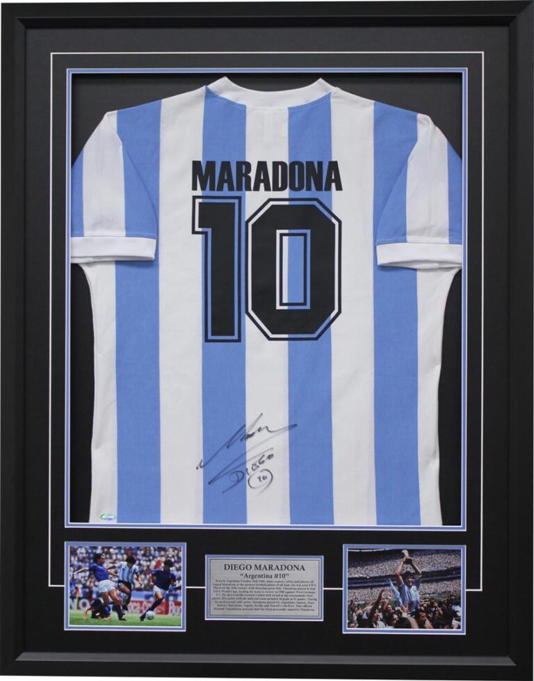 Diego Maradona 1986 Argentina Shirt - Autographed Collectables