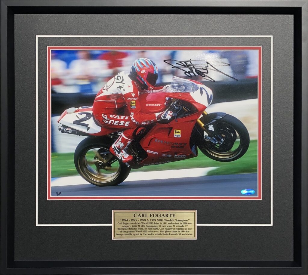 Carl Fogarty 1994 Donington Victory #1/50 - Autographed Collectables