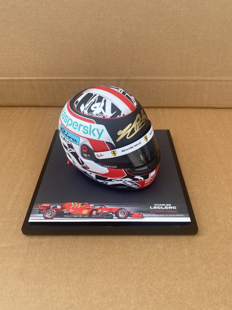 Charles Leclerc 2021 Mini Helmet - Autographed Collectables