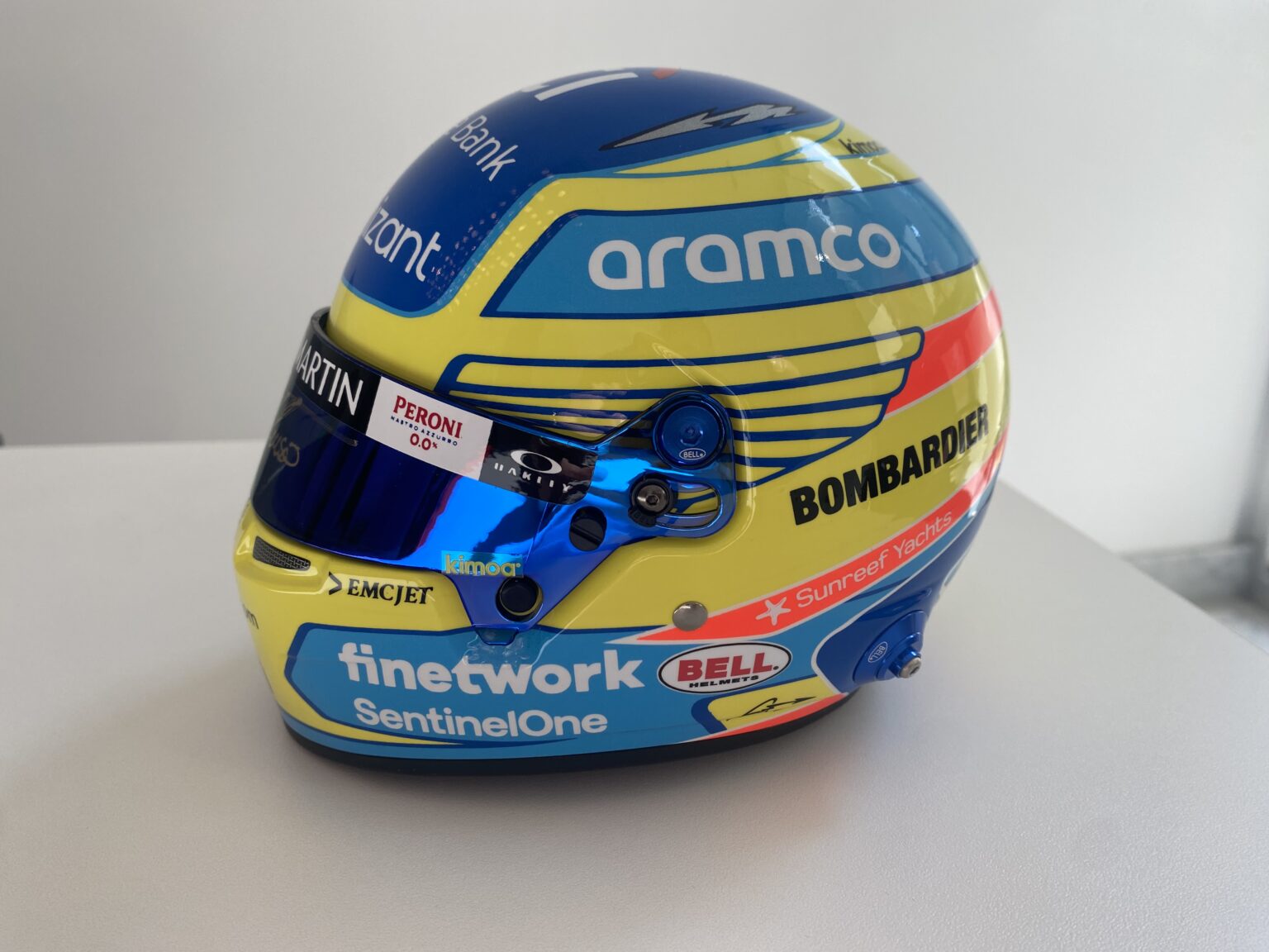 Fernando Alonso 2023 Official Bell 1:2 Scale Helmet - Autographed ...