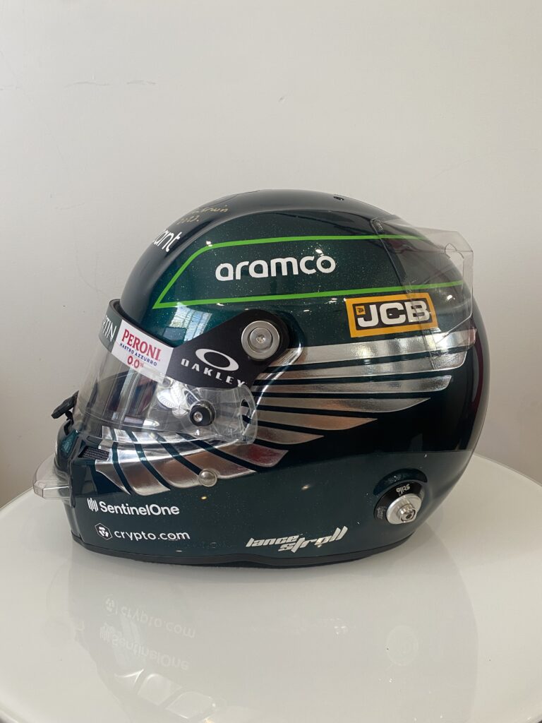Lance Stroll 2023 Bahrain Race Worn Helmet - Autographed Collectables