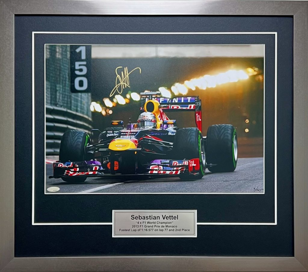Sebastian Vettel 2013 Monaco GP - Autographed Collectables
