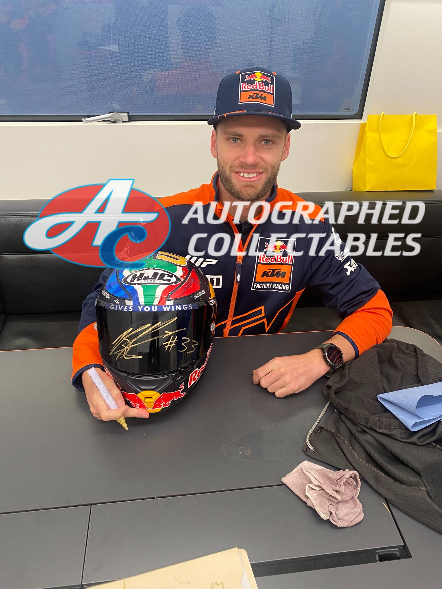 Brad Binder 2023 Worn Helmet - Autographed Collectables
