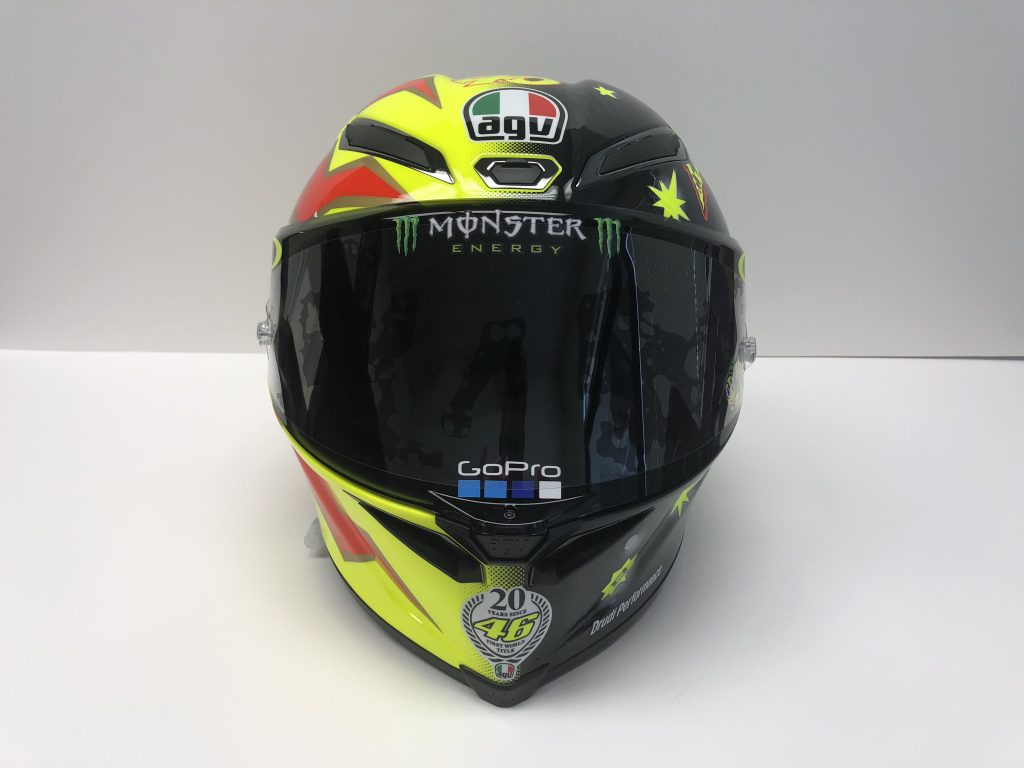 Valentino Rossi 20th Anniversary AGV Helmet - Autographed Collectables