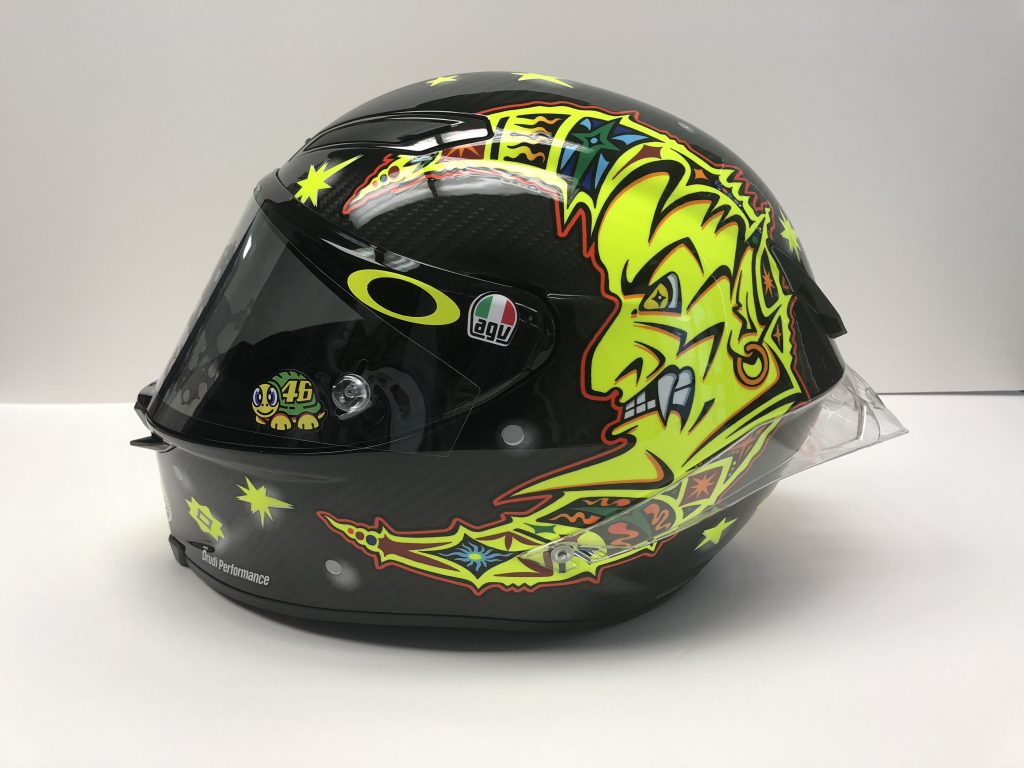 Valentino Rossi 20th Anniversary AGV Helmet - Autographed Collectables