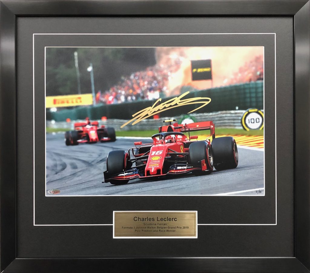 Charles Leclerc 2019 SPA Victory - Autographed Collectables