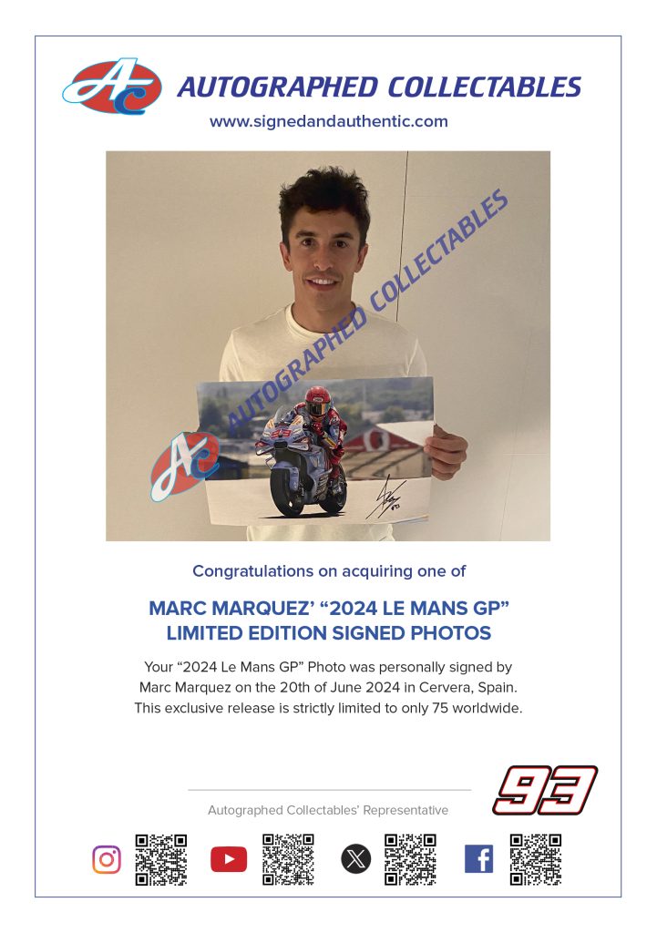 Marc Marquez 2024 Le Mans GP - Autographed Collectables