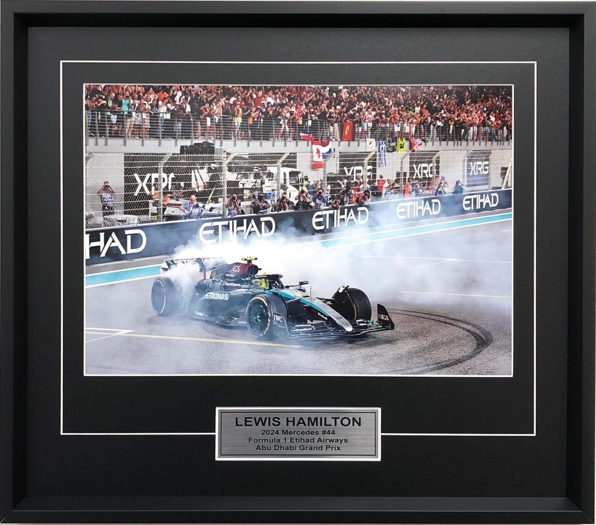 Lewis Hamilton 2024 Abu Dhabi Burnout - Autographed Collectables