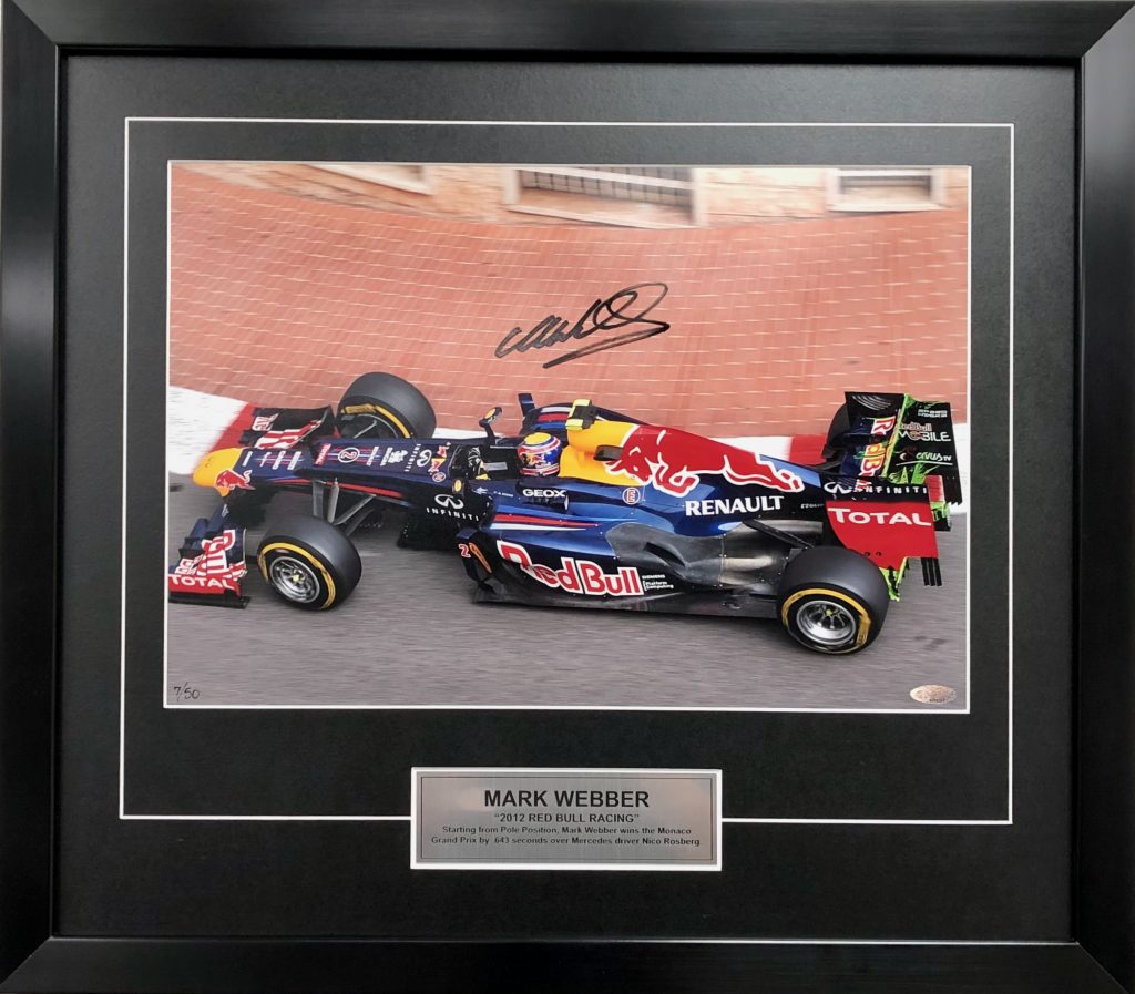 Mark Webber 2012 Monaco Victory - Autographed Collectables