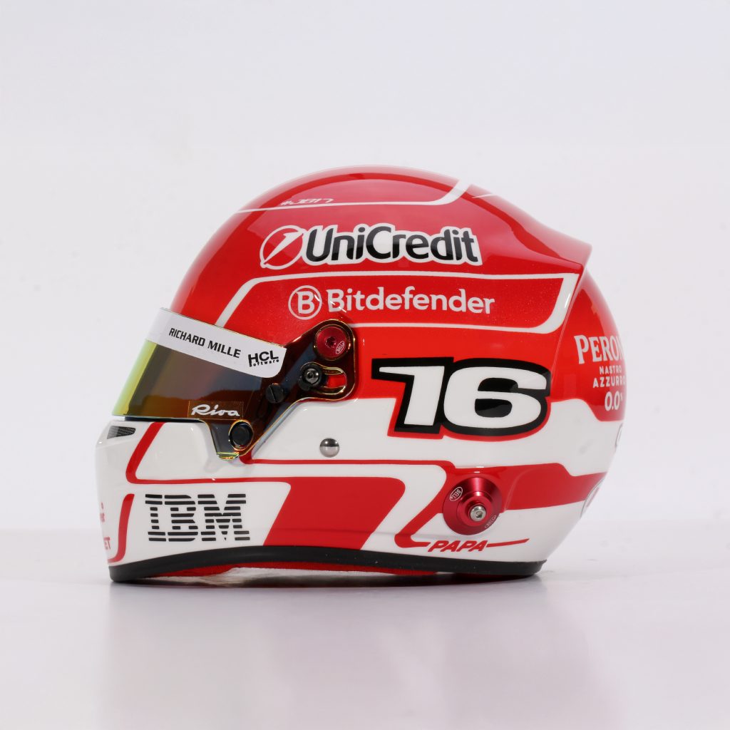 Charles Leclerc 2025 1:2 Scale Helmet - Autographed Collectables