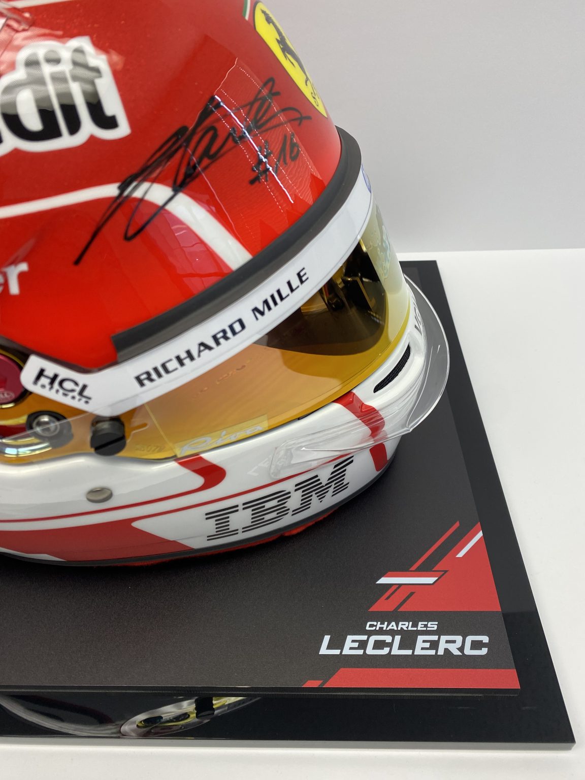 Charles Leclerc 2025 Official Bell HP77 Helmet - Autographed Collectables